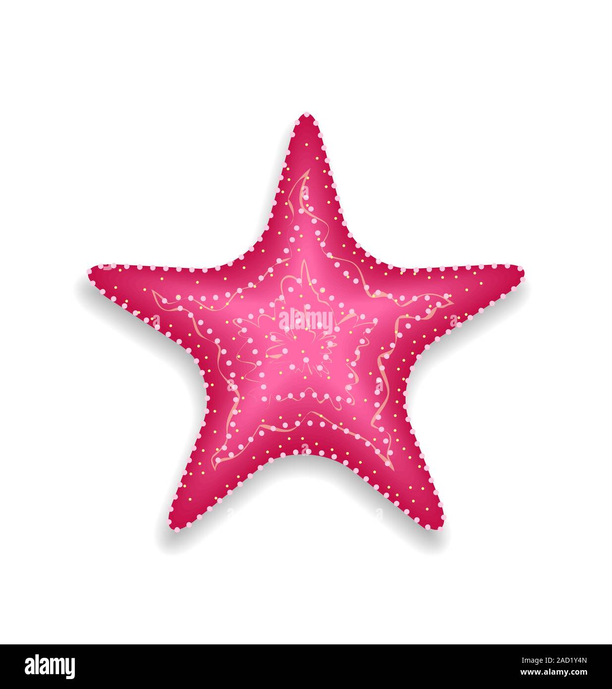 Pink starfish isolated on white background Stock Photo - Alamy