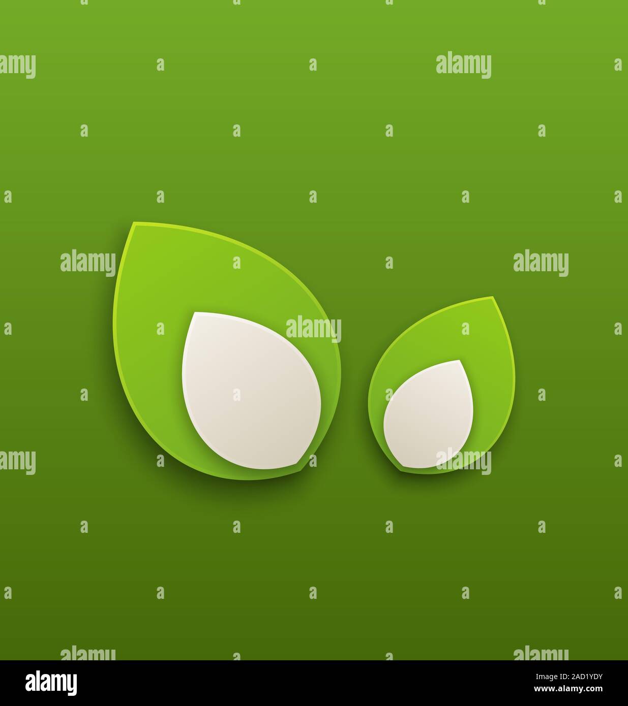 Green paper leaves, eco friendly background Stock Photo - Alamy