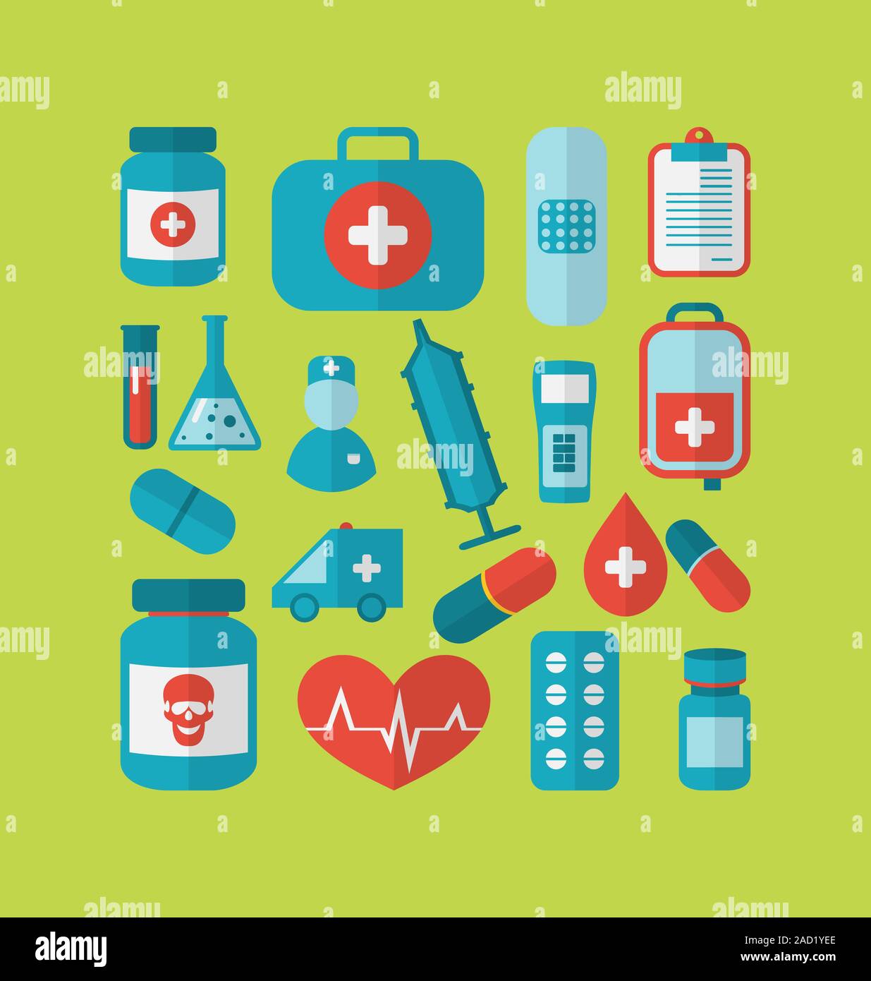 Medical equipment icons collection hi-res stock photography and images ...
