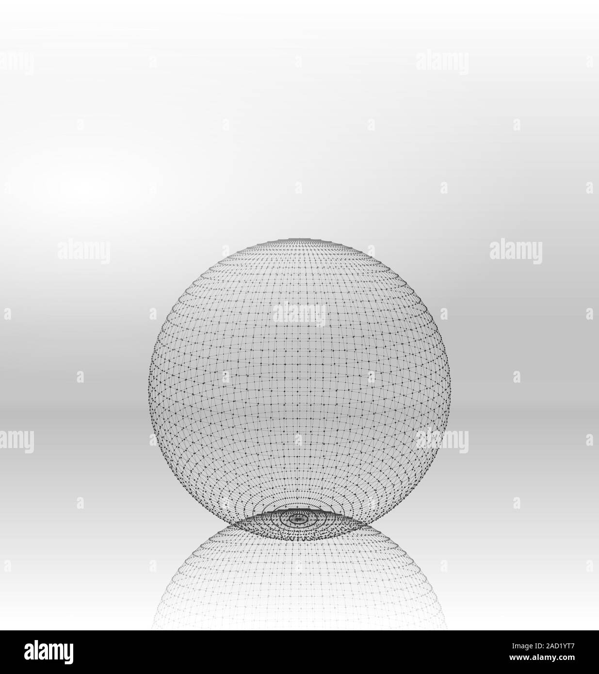 Network abstract polygonal circle Black and White Stock Photos & Images ...