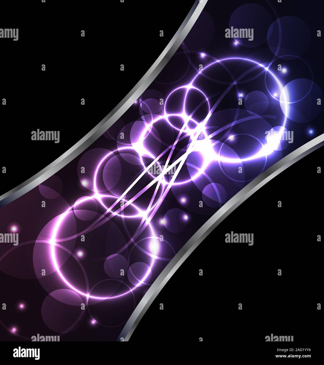 Set round bubbles with light effects hi-res stock photography and ...