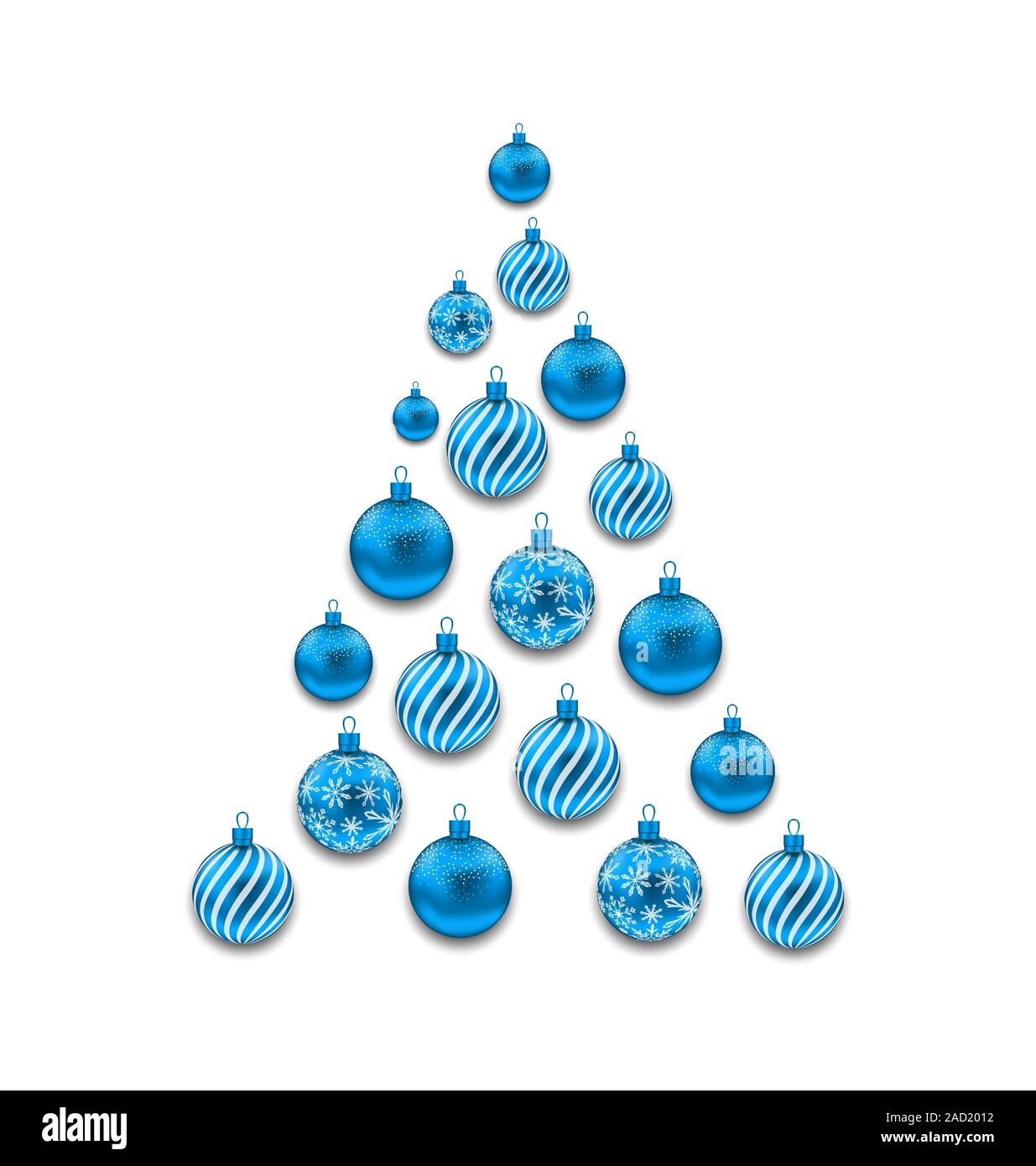 Illustration christmas balls made Cut Out Stock Images & Pictures - Alamy