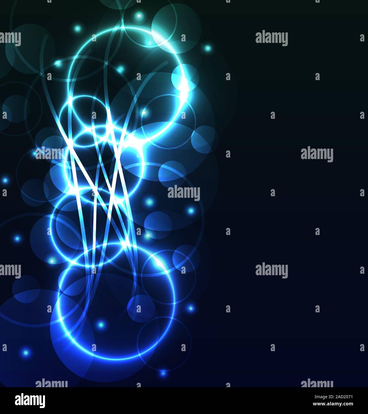 Set round bubbles with light effects hi-res stock photography and ...