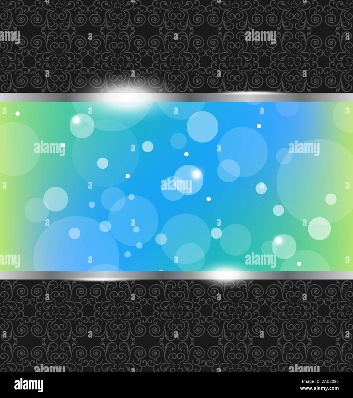 Abstract metallic background with floral texture Stock Photo - Alamy