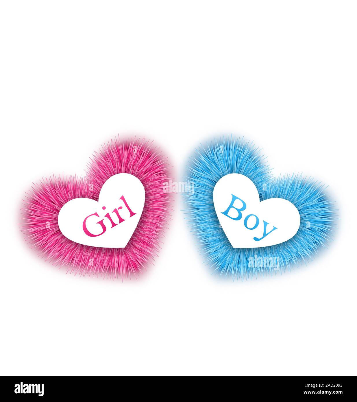 Pink or blue gender reveal Cut Out Stock Images & Pictures - Alamy