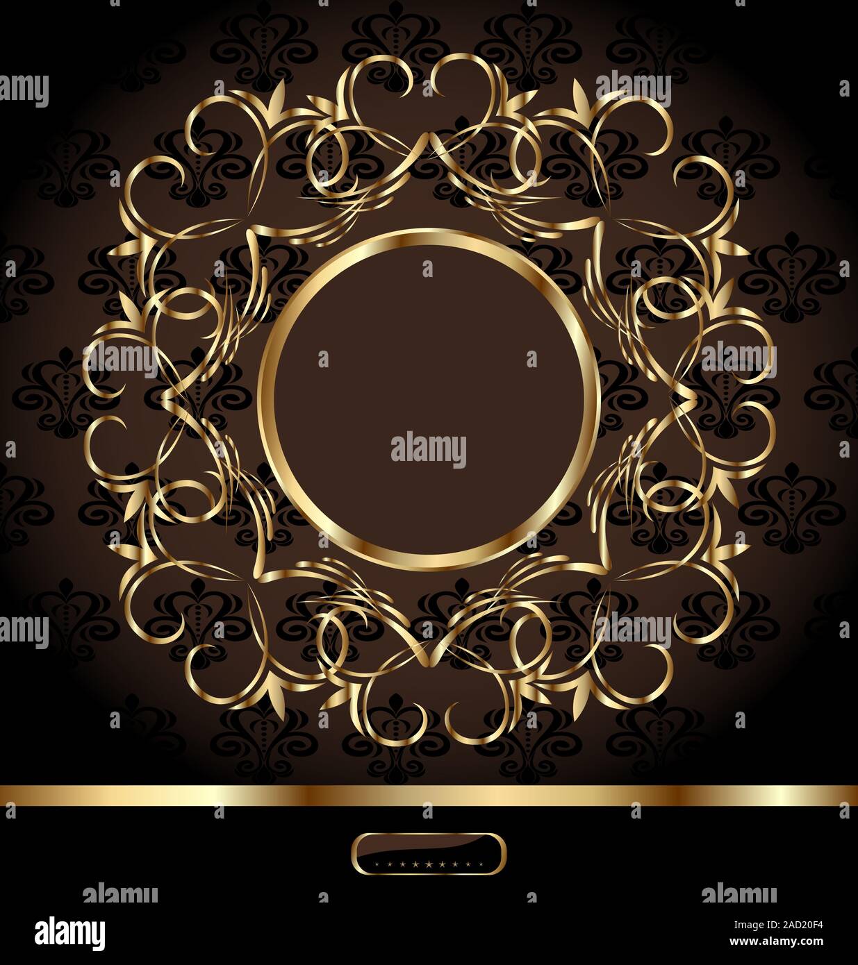 Illustration royal background golden frame hi-res stock photography and ...