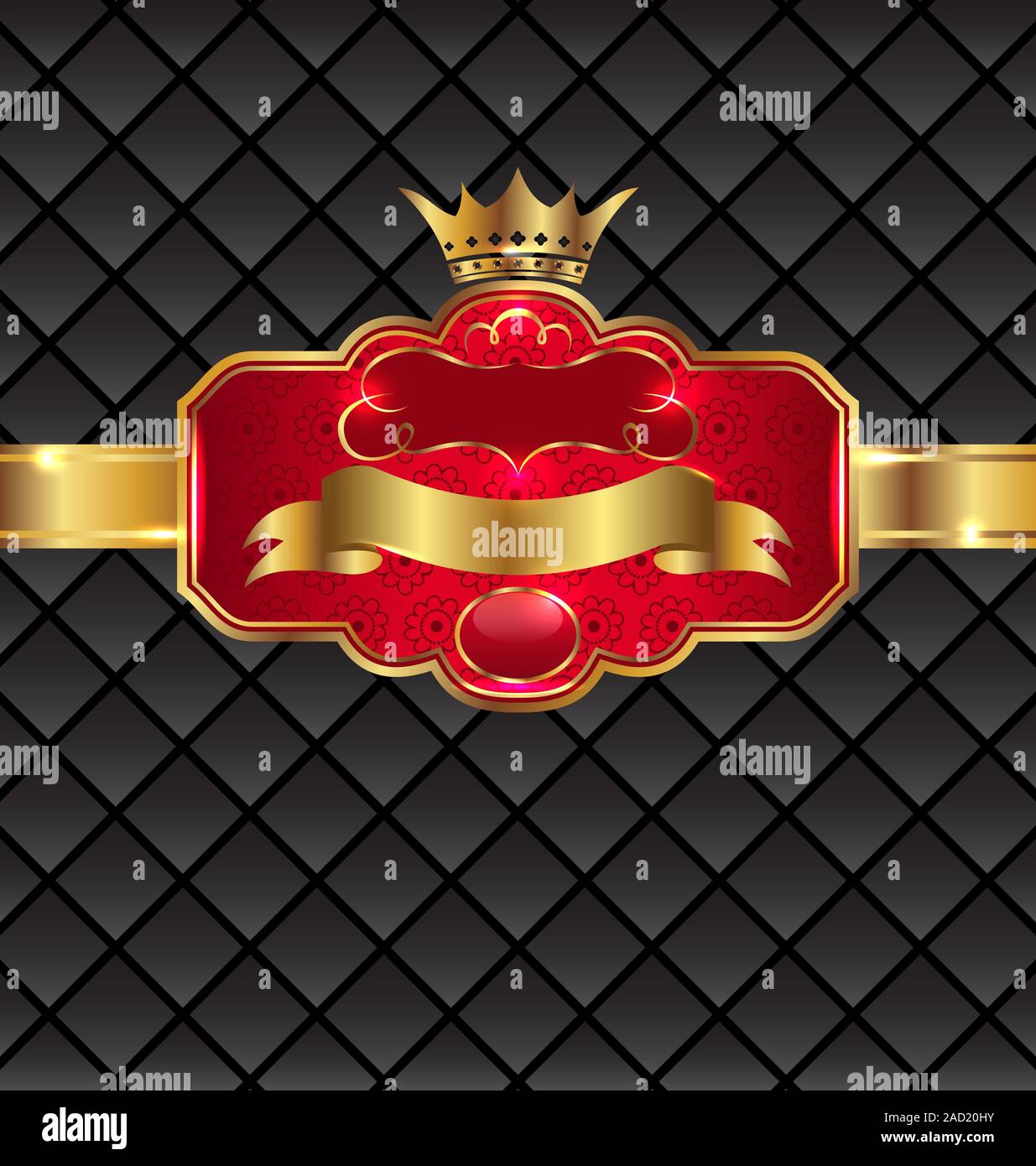 Royal crown emblem hi-res stock photography and images - Alamy