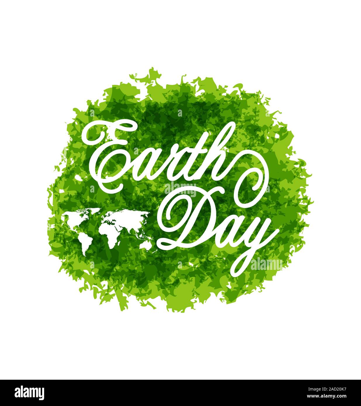 Abstract Background for Earth Day Lettering, Green Grunge Texture Stock ...
