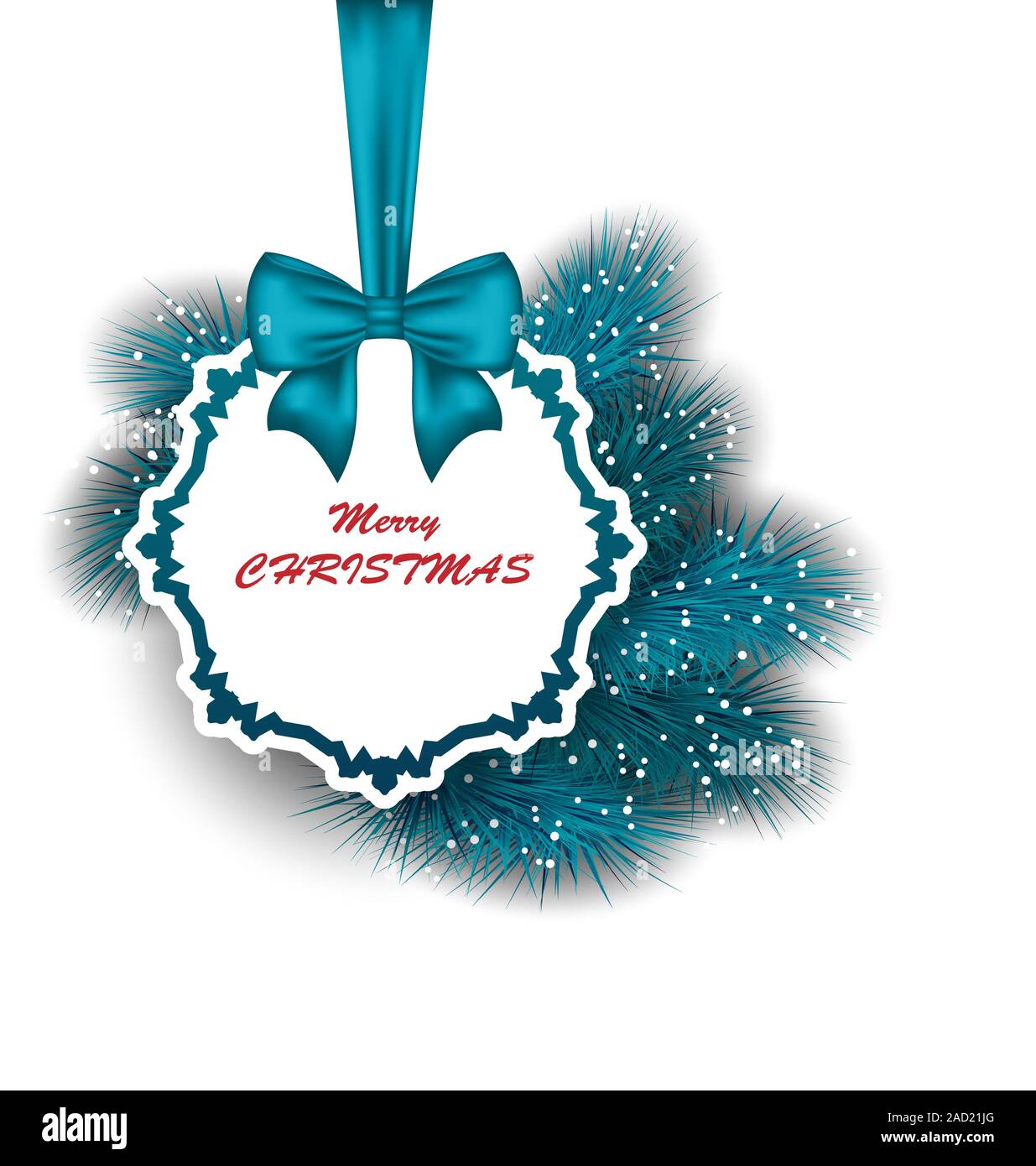 Composition fir branches paper Cut Out Stock Images & Pictures - Alamy