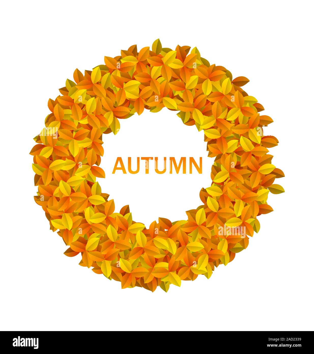 Orange circle frame halloween Cut Out Stock Images & Pictures - Alamy