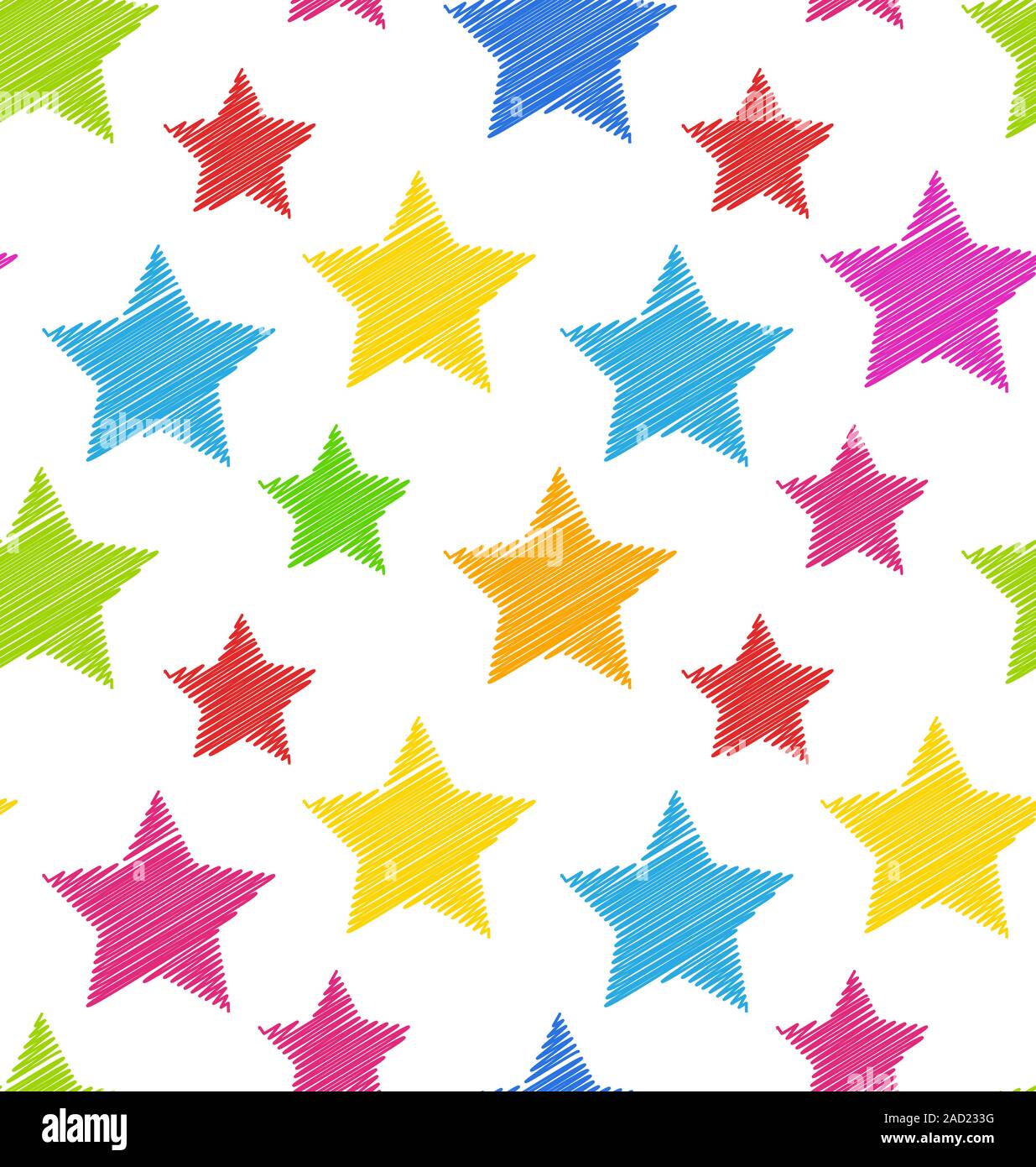 Seamless Texture with Colorful Stars, Elegance Kid Pattern Stock Photo ...