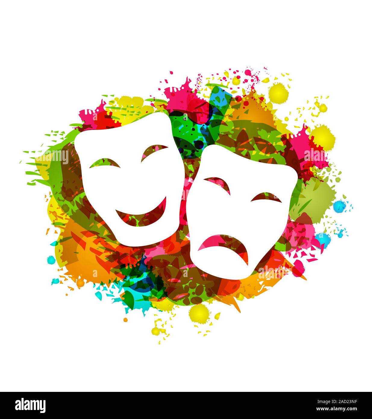 Colorful Acting Masks