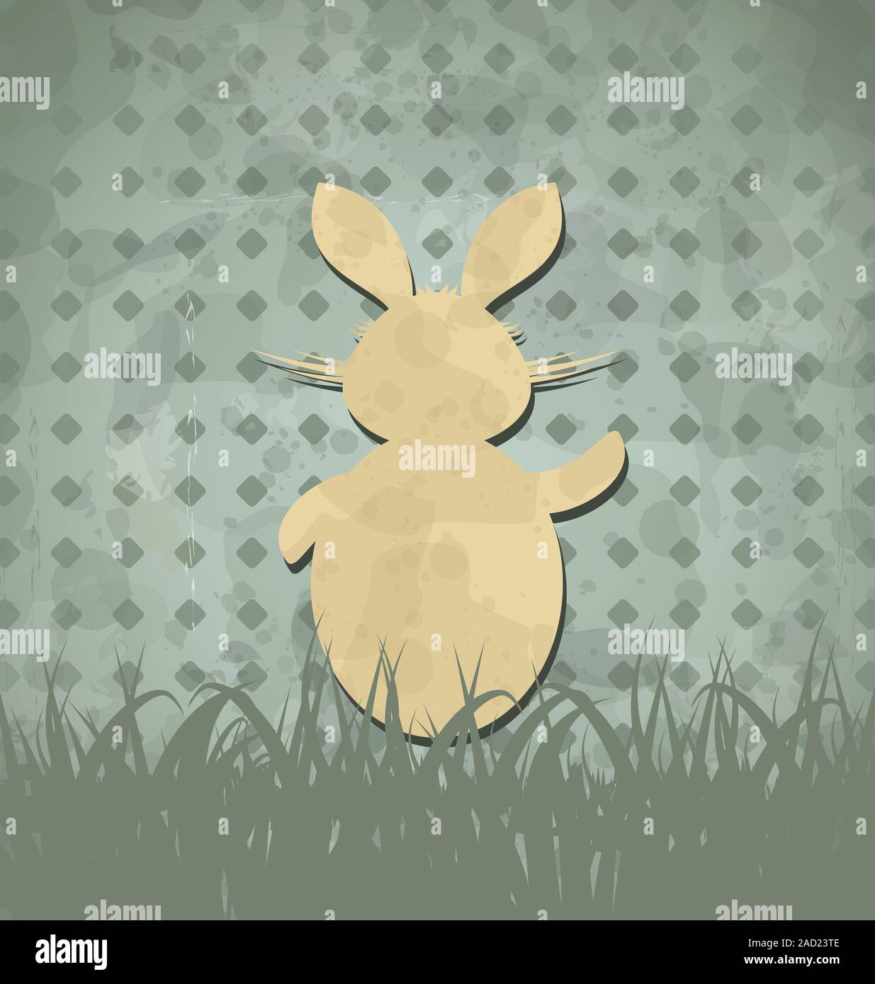 Rabbit cartoon vintage illustration hi-res stock photography and images ...