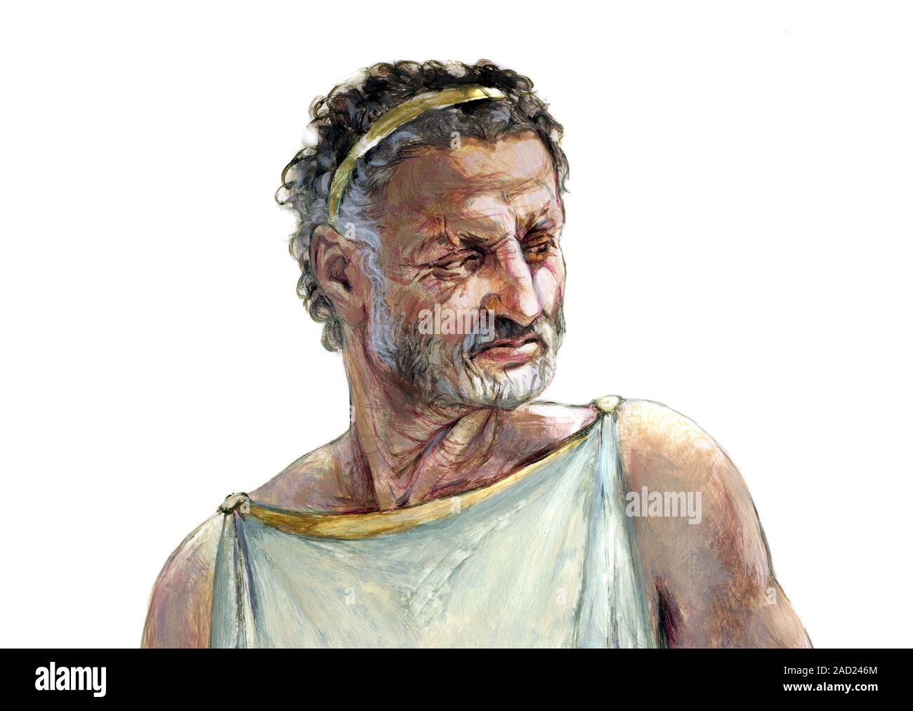 Illustration of King Philip II of Macedon (382-336 BC). Philip II ruled ...