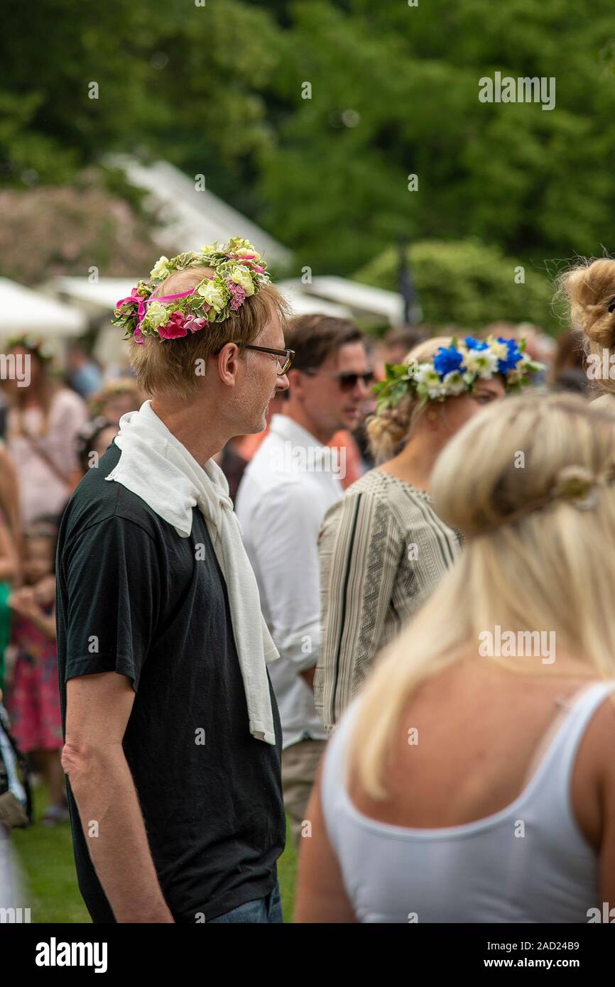 Midsummer sweden celebration hi-res stock photography and images - Alamy
