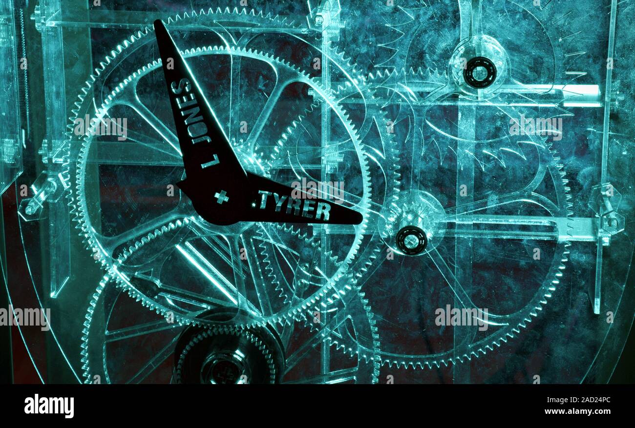 Acrylic clock design. This mechanical design was developed in around ...