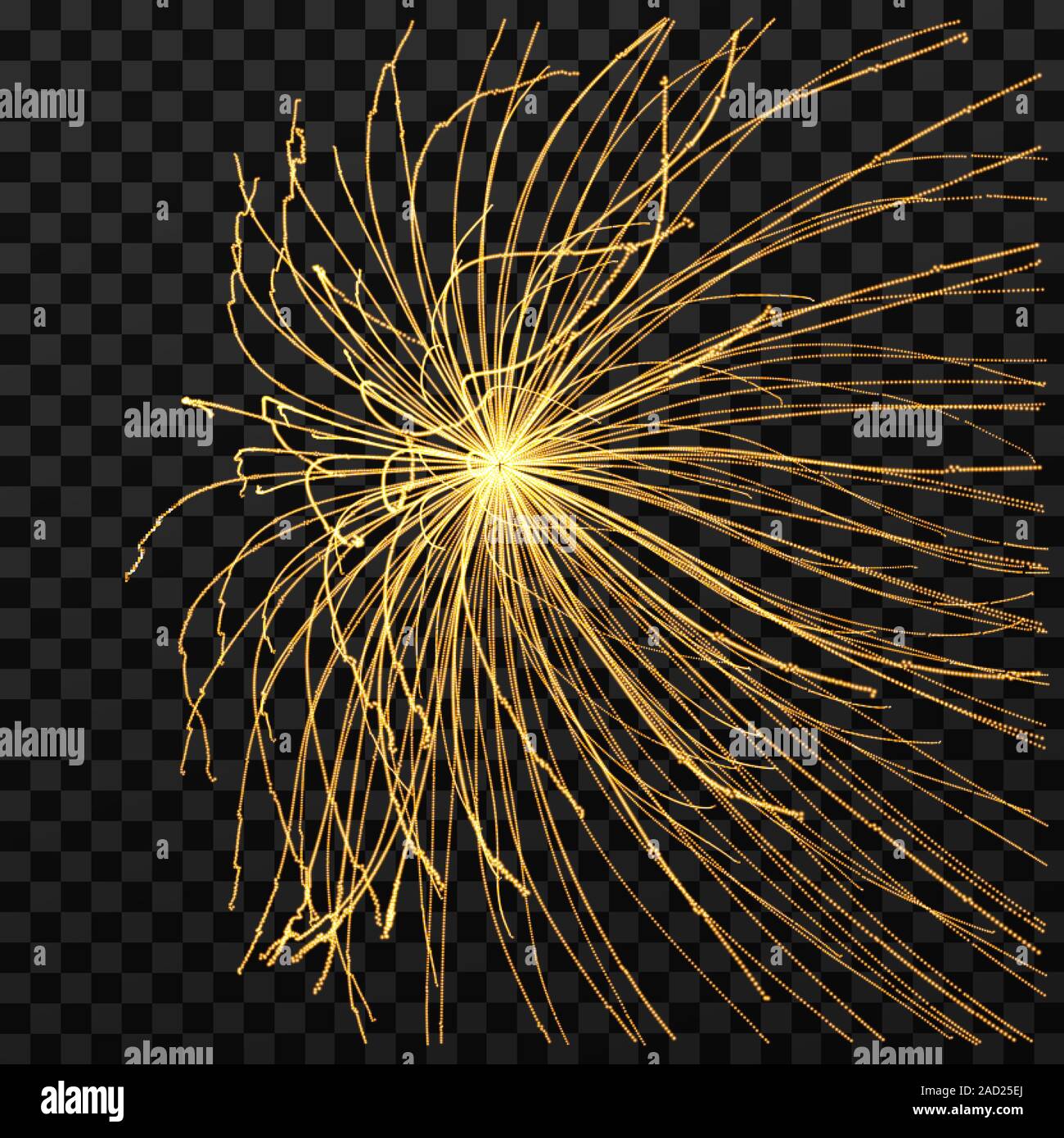 Abstract Science Or Technology Background Array With Dynamic Particles
