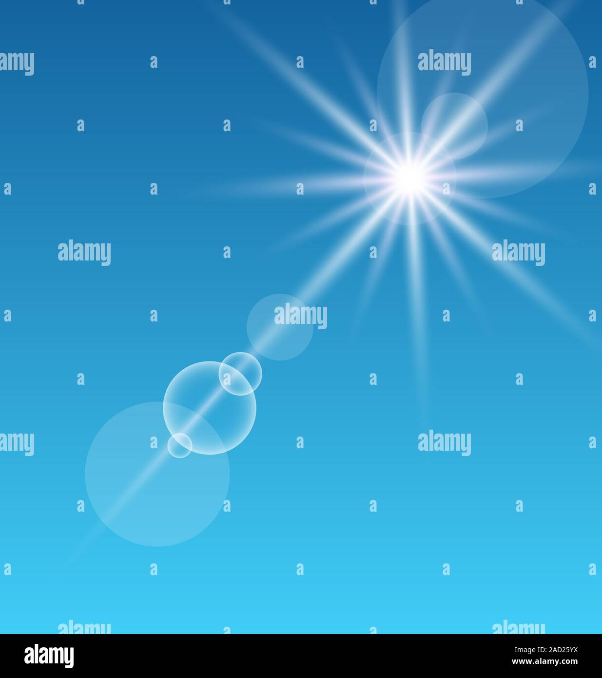 Lens flare with sunlight, abstract background Stock Photo - Alamy