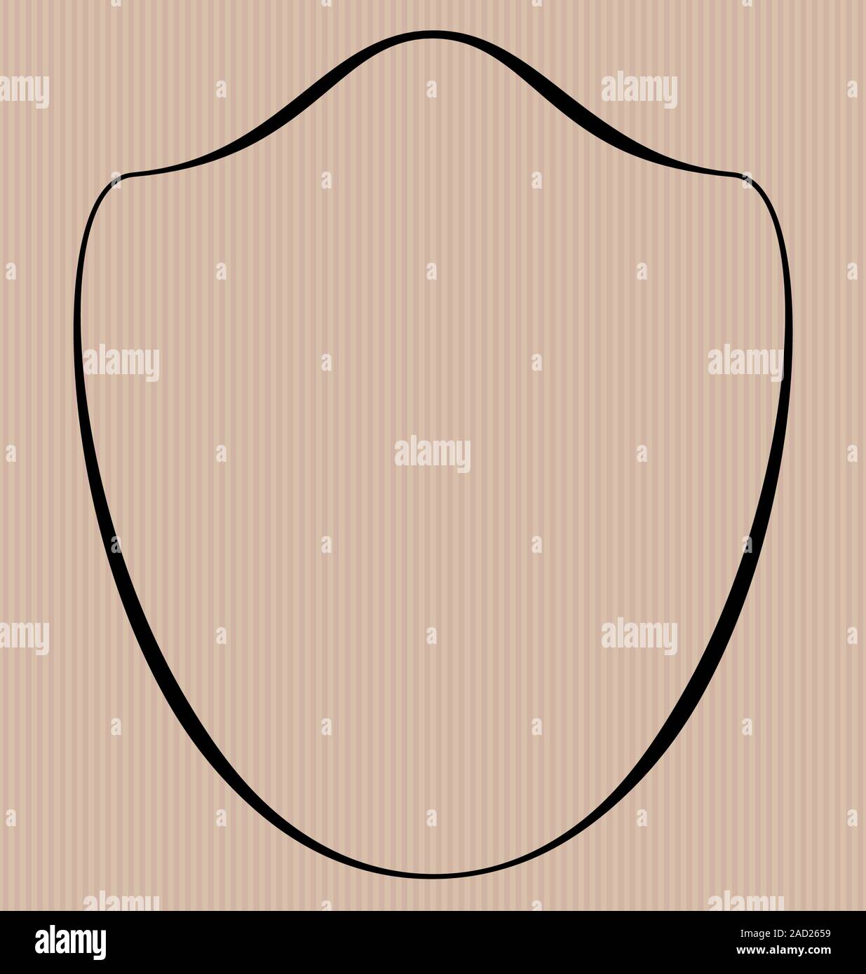 Heraldic shield border label hi-res stock photography and images - Alamy