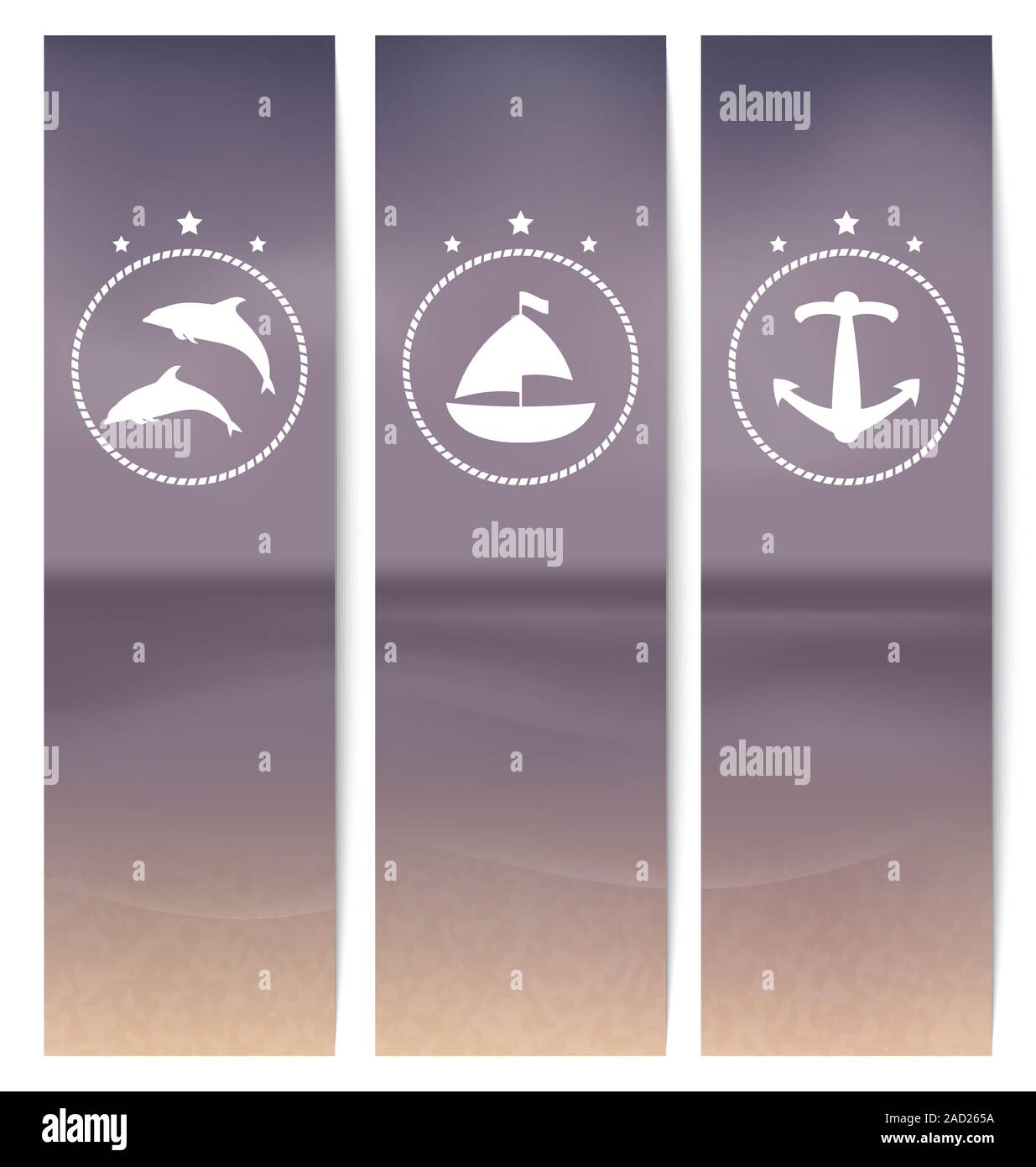 Retro style nature set hi-res stock photography and images - Alamy