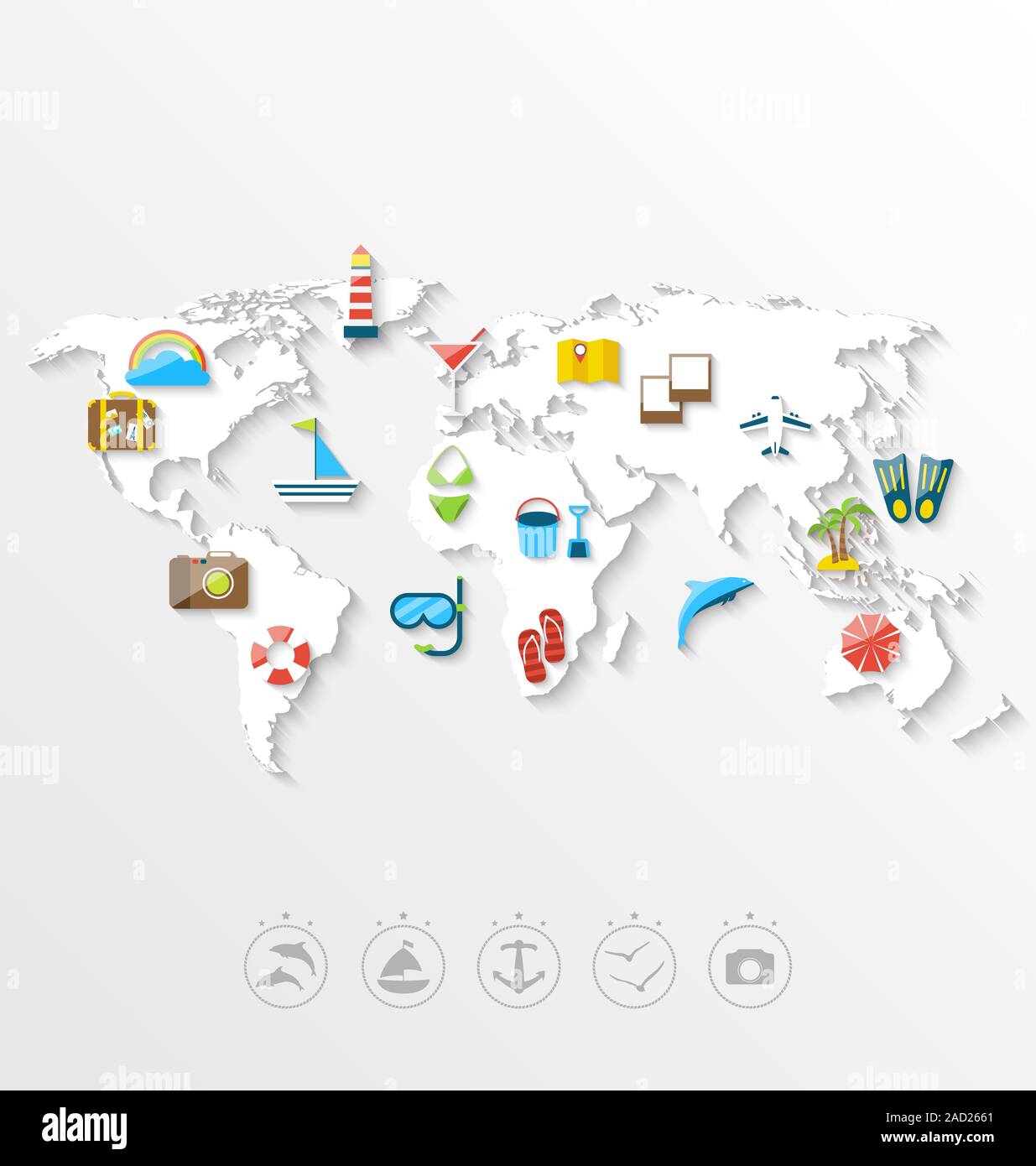 World Map Flat Icon