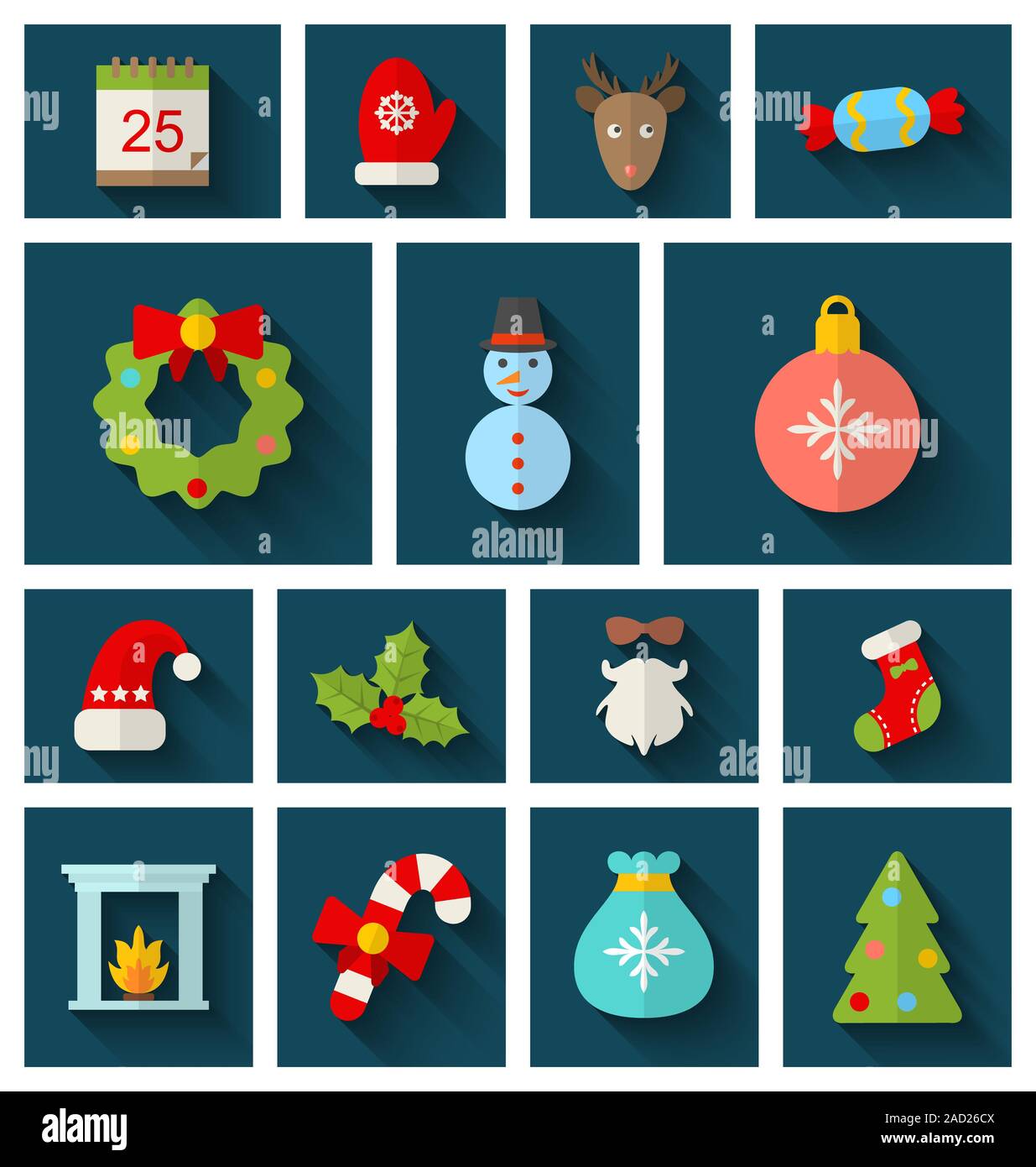 Christmas tree pine fireplace Cut Out Stock Images & Pictures - Alamy