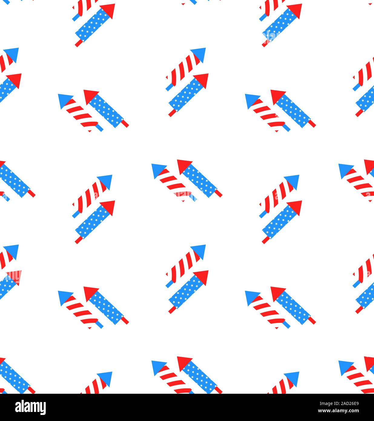 Seamless Texture Rocket for Independence Day Stock Photo - Alamy