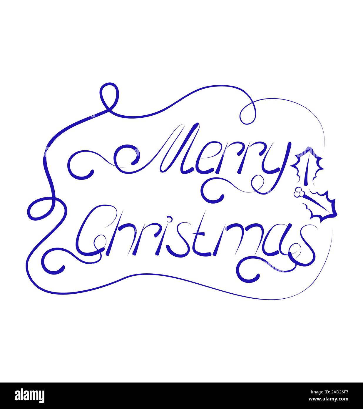 Merry christmas message handmade Cut Out Stock Images & Pictures - Alamy