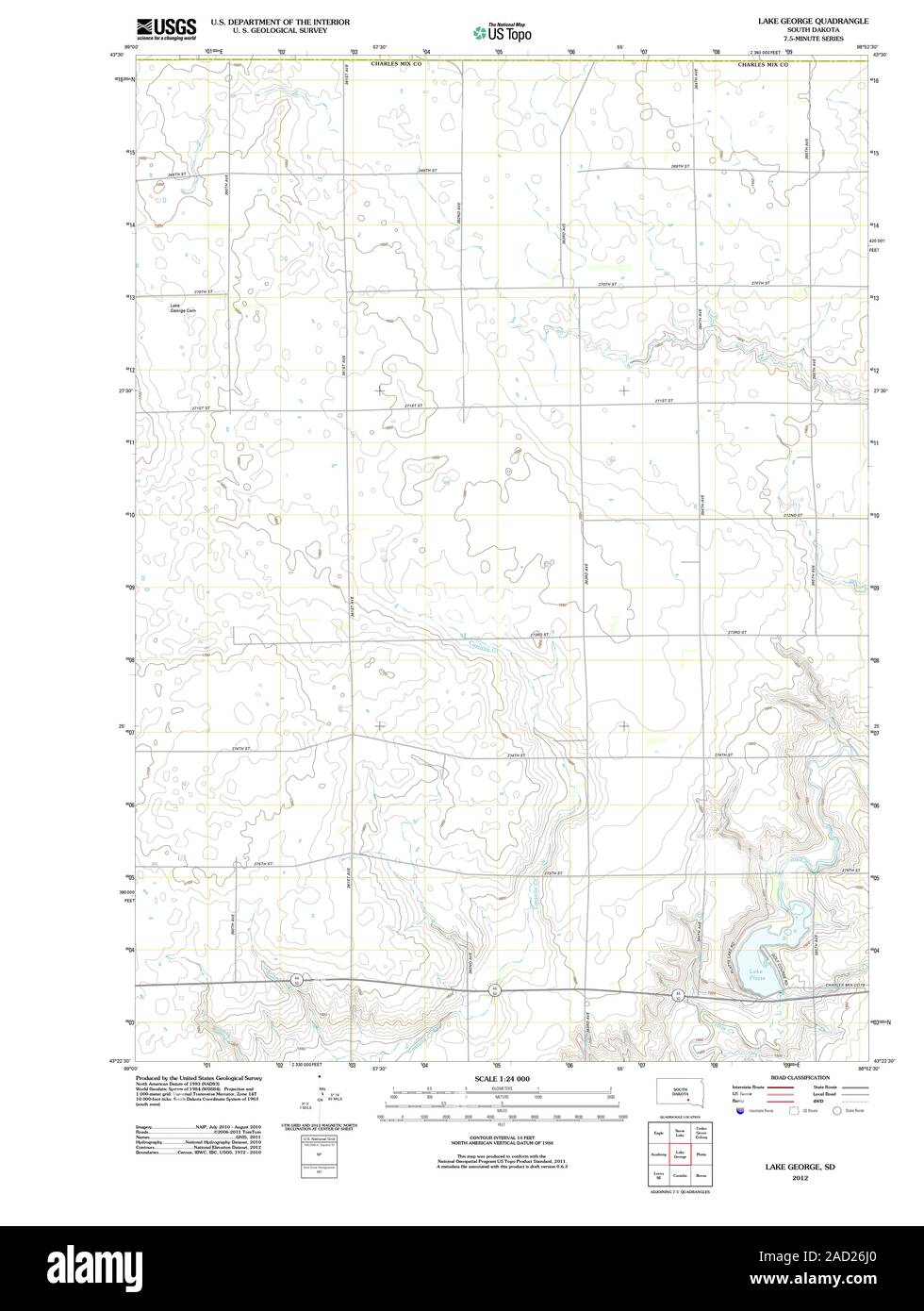 Map of lake george Cut Out Stock Images & Pictures - Alamy