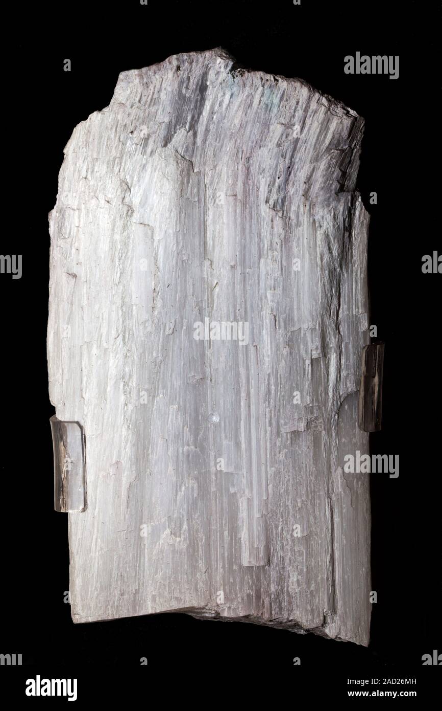 Ulexite is a compound mineral, a hydrated sodium calcium borate ...