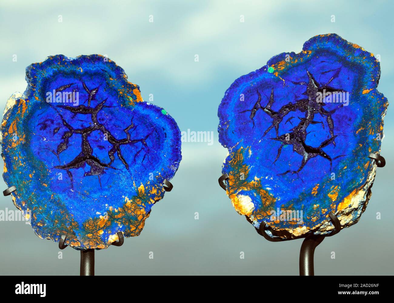 Azurite is a secondary mineral, a hydrated copper carbonate mineral ...