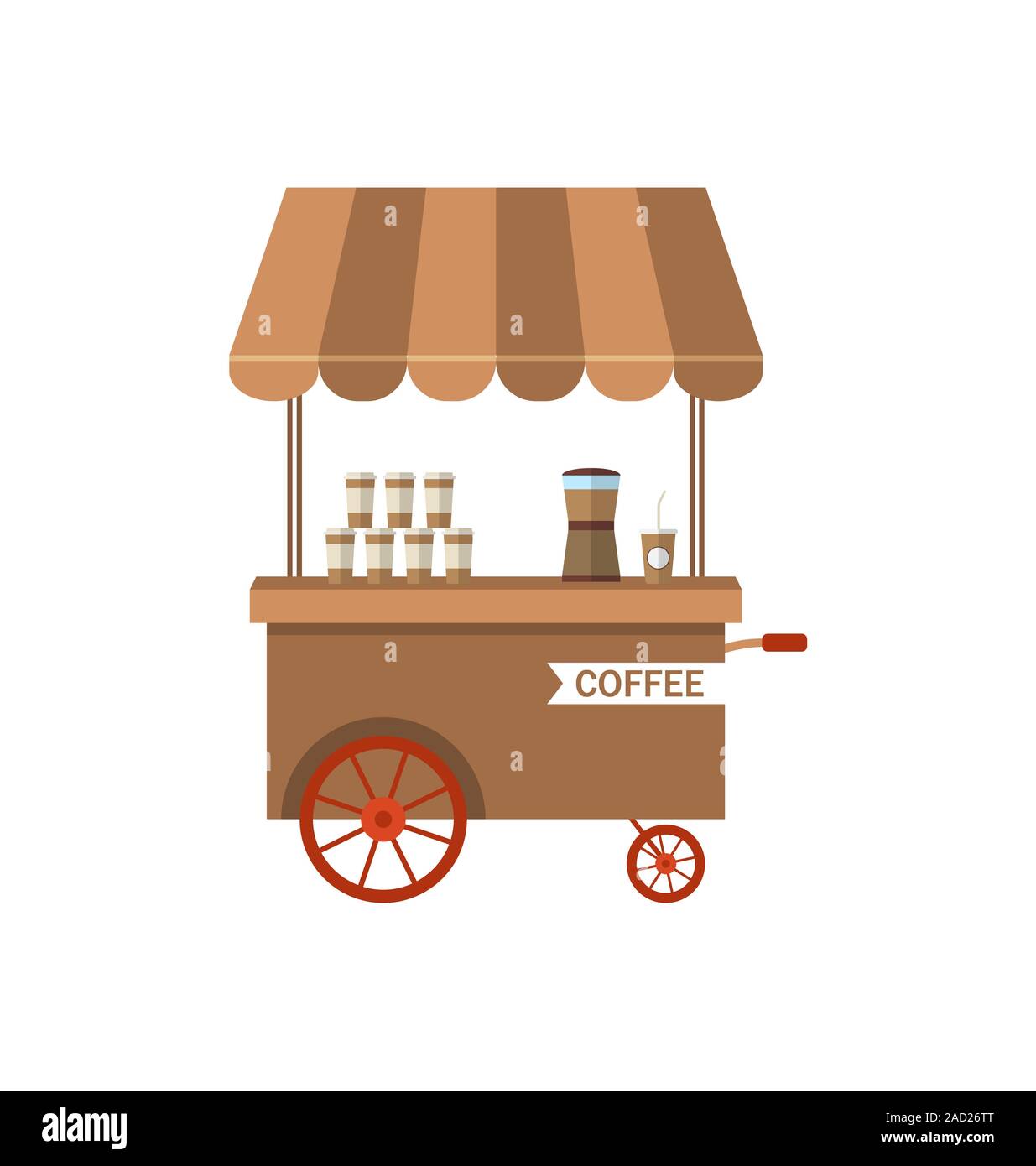 Street coffee icon cartoon Cut Out Stock Images & Pictures - Alamy