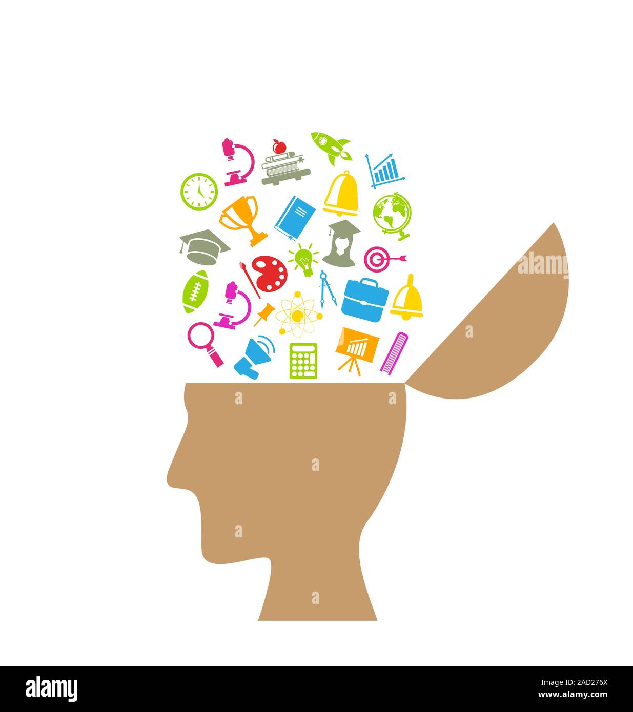 Learning icons simple Cut Out Stock Images & Pictures - Alamy