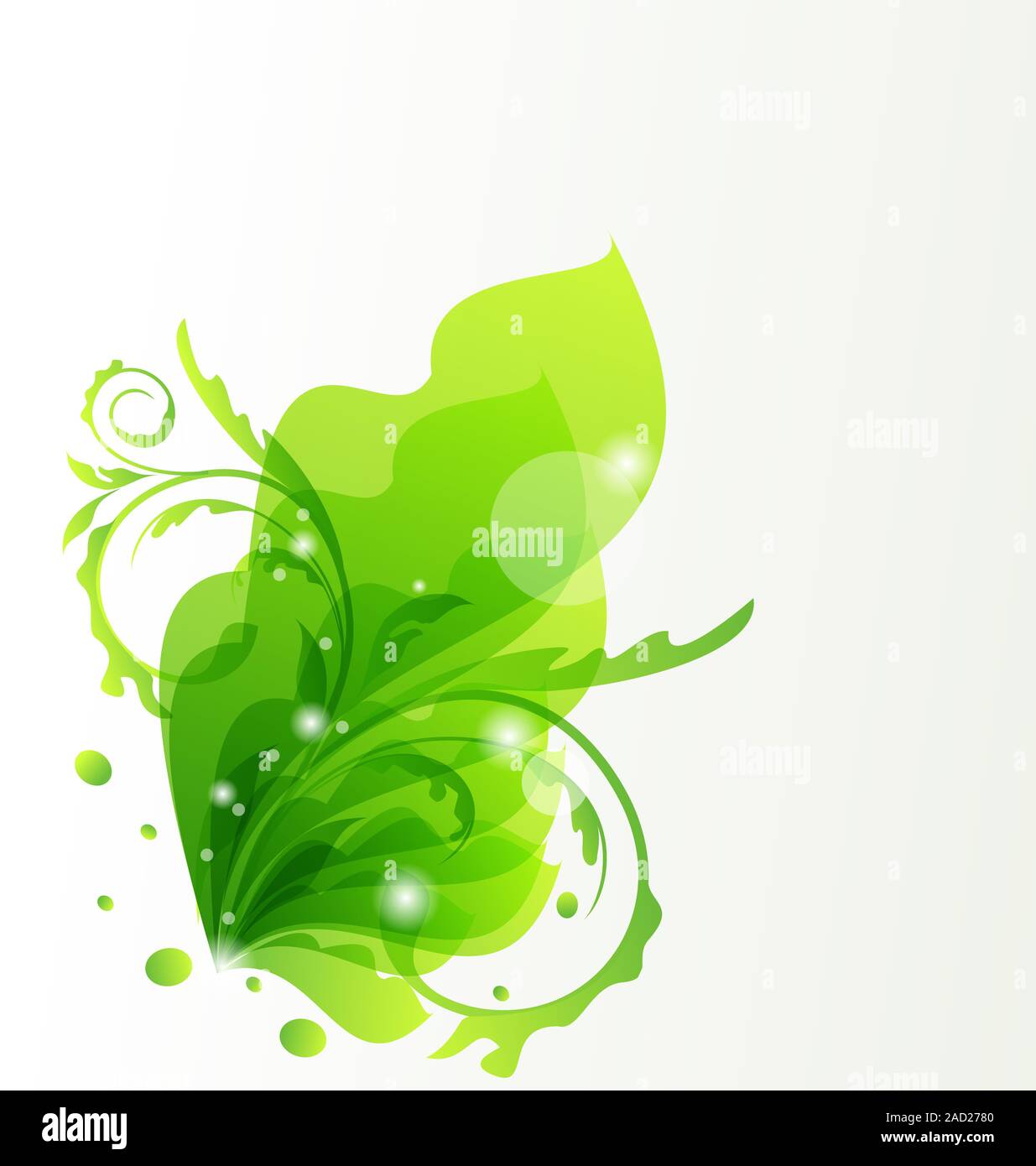 Nature transparent floral background, design elements Stock Photo - Alamy