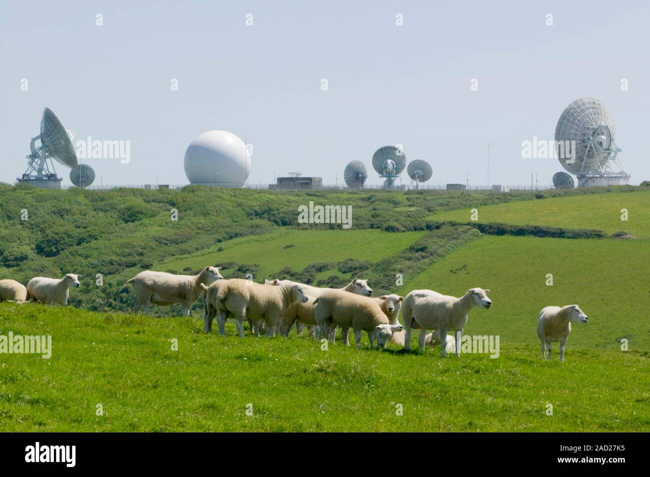 An early warning radar station near Kilhampton, Devon, UK Stock Photo ...