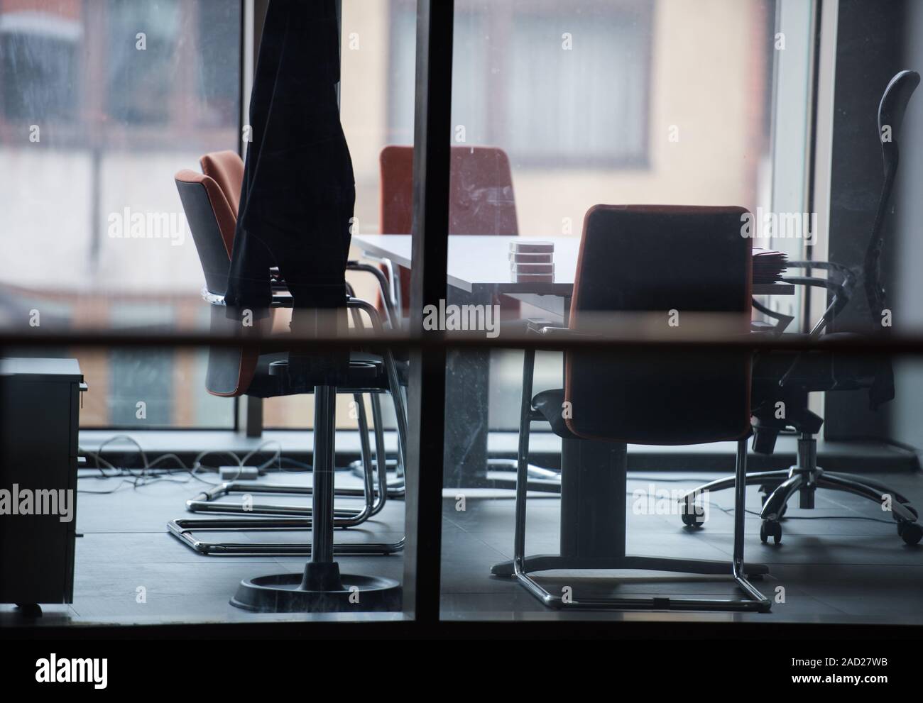 empty office with modern computers Stock Photo - Alamy