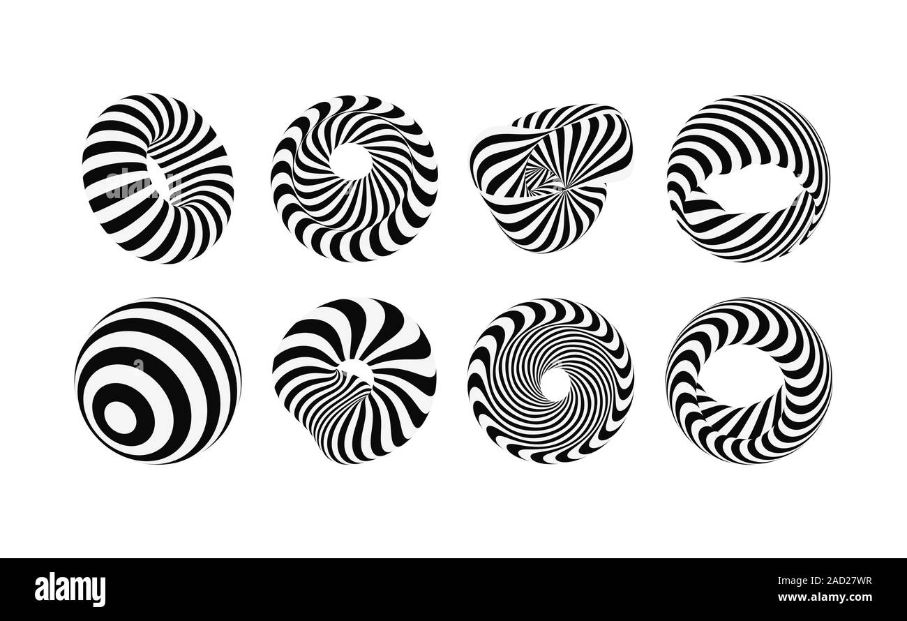 Abstract Design Element. Optical Art. Vector illustration Stock Vector ...