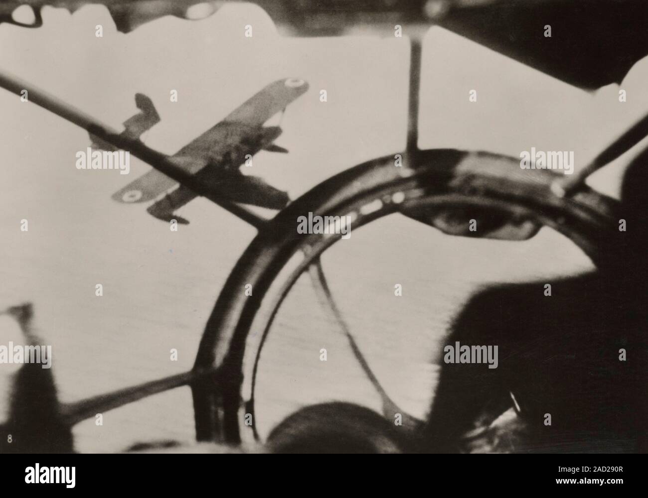 German gunner's view of a British aircraft, 1940. The British plane is ...