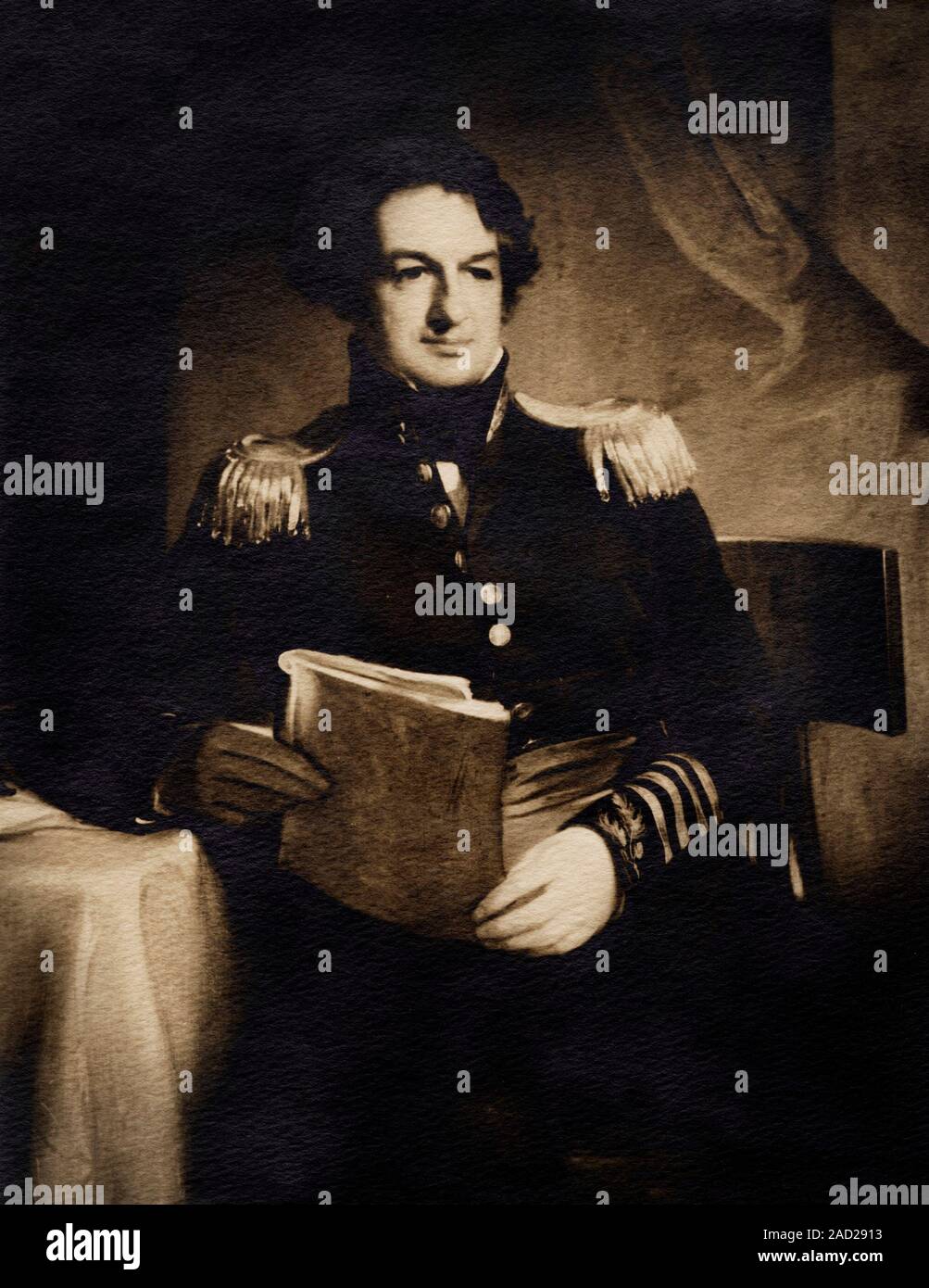 Portrait of the American military engineer and cartographer John James ...