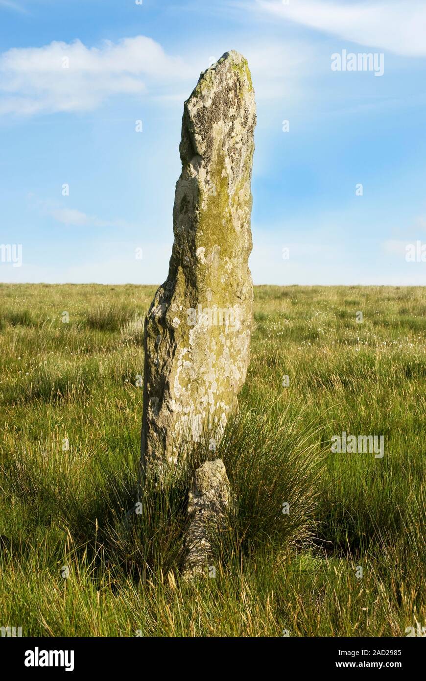 Challacombe longstone. A Bronze Age standing stone on Challacombe ...