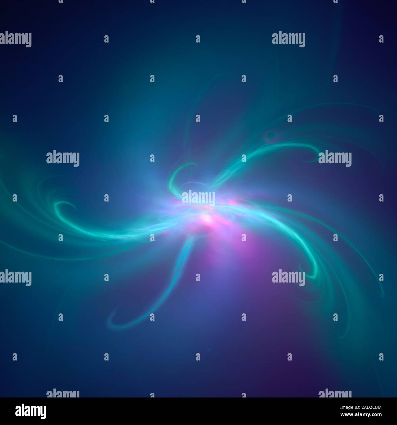 Conceptual computer illustration of a pentaquark. A pentaquark is ...