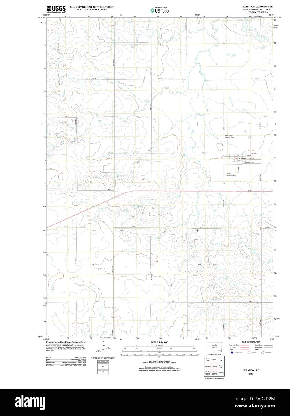Topographic map of lebanon Cut Out Stock Images & Pictures - Alamy