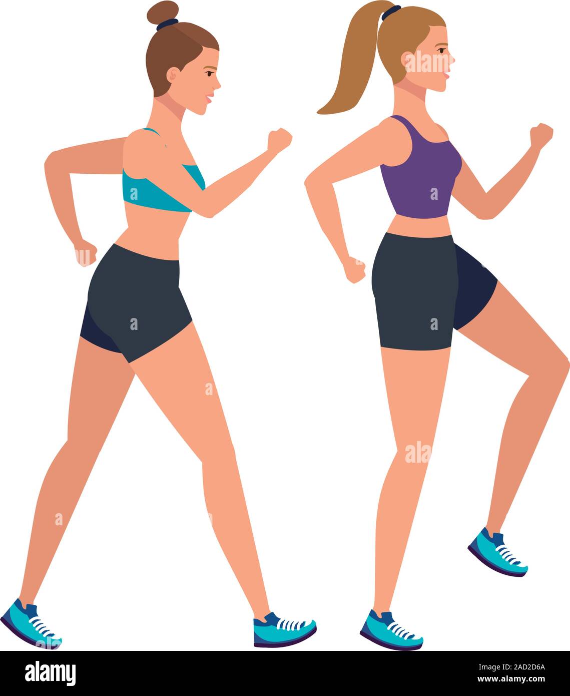 young women athlete avatar character Stock Vector Image & Art - Alamy