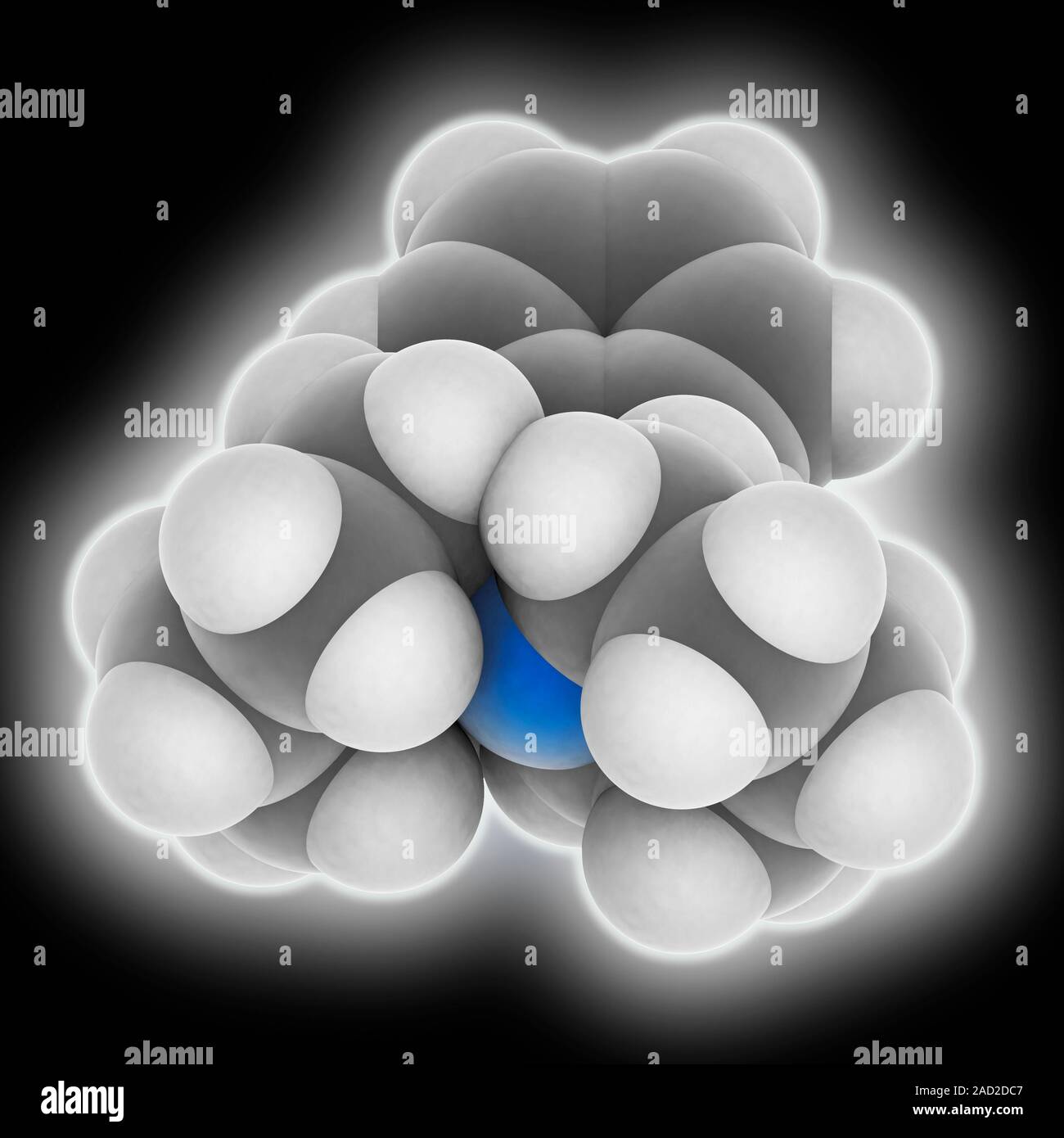 PCP drug. Molecular model of the recreational dissociative drug ...