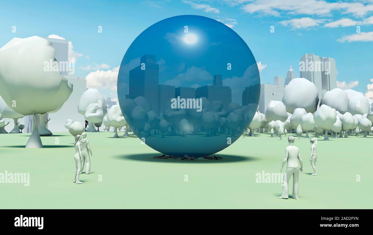 One metric ton of carbon dioxide (CO2) gas. Illustration a sphere of ...