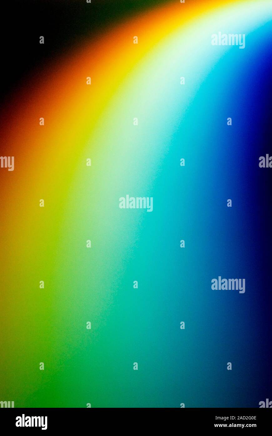 Visible light spectrum. This spectrum is displayed when visible light ...