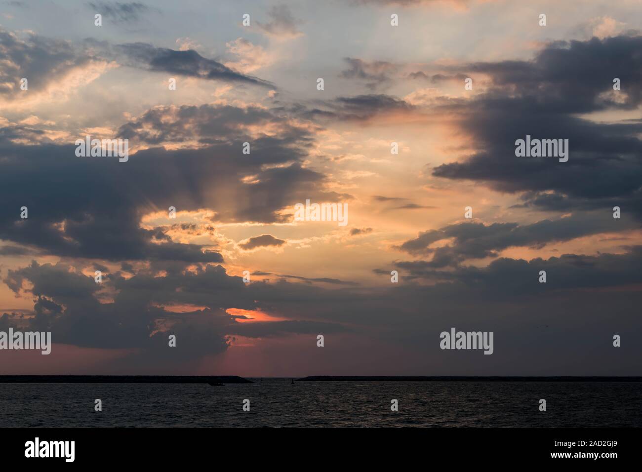 Dramatic Sunrise and Sunset in cloudy sky, Nature cloudy background ...