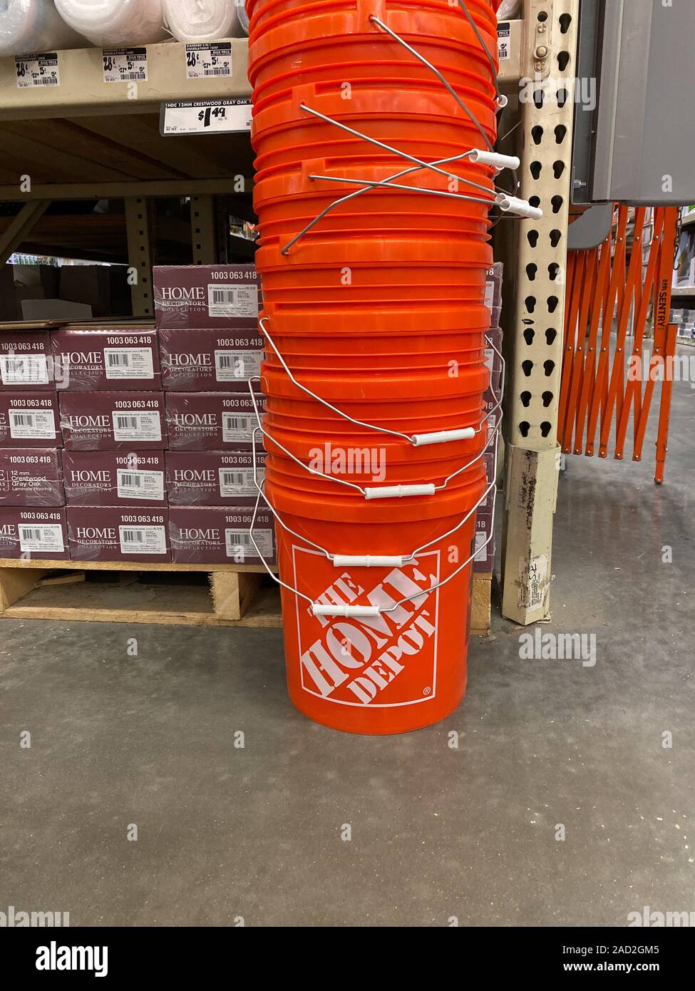 Stack of plastic buckets hi-res stock photography and images - Alamy