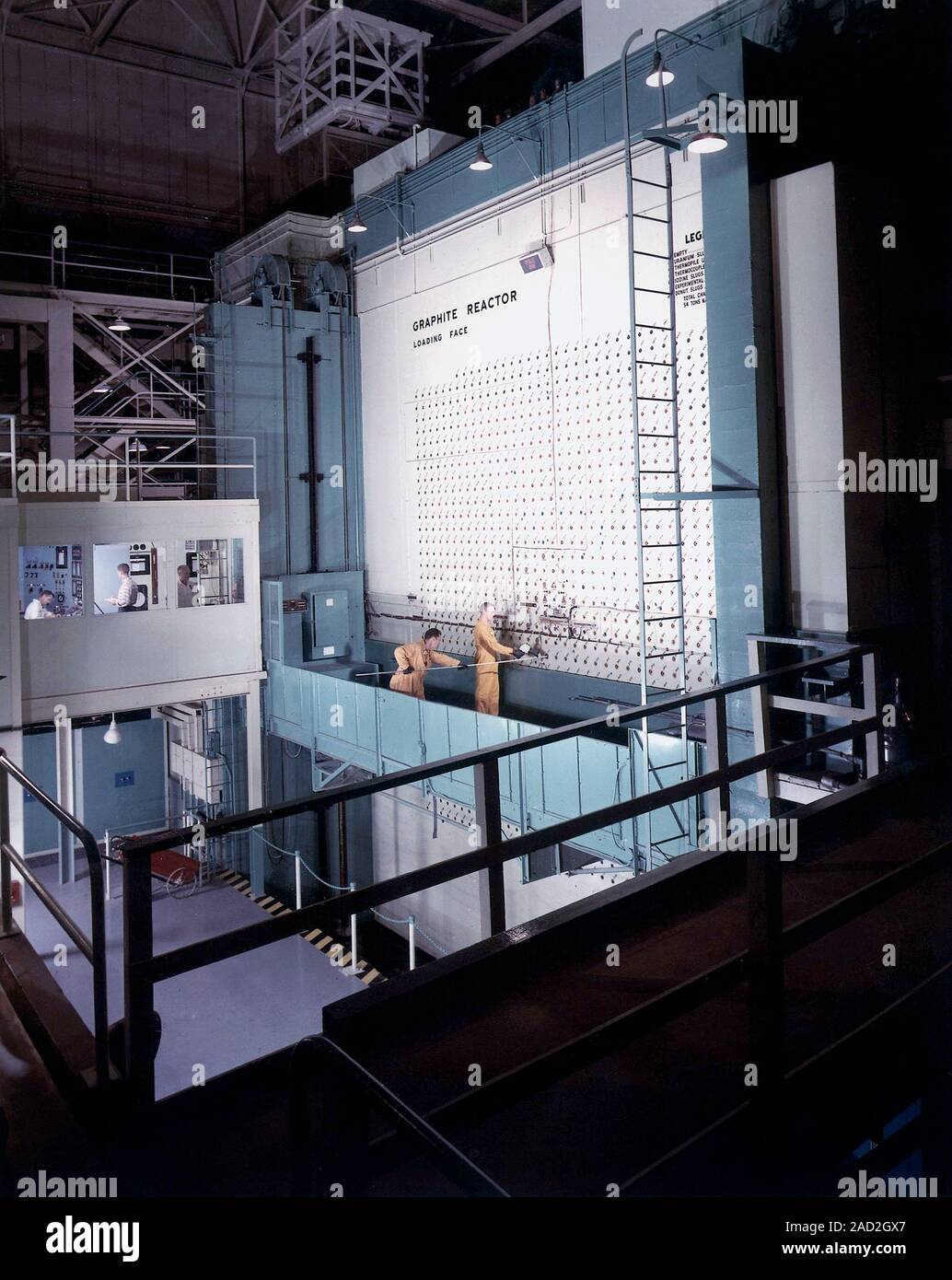 X-10 Graphite Reactor. Workers inside the X-10 Graphite Reactor, the ...
