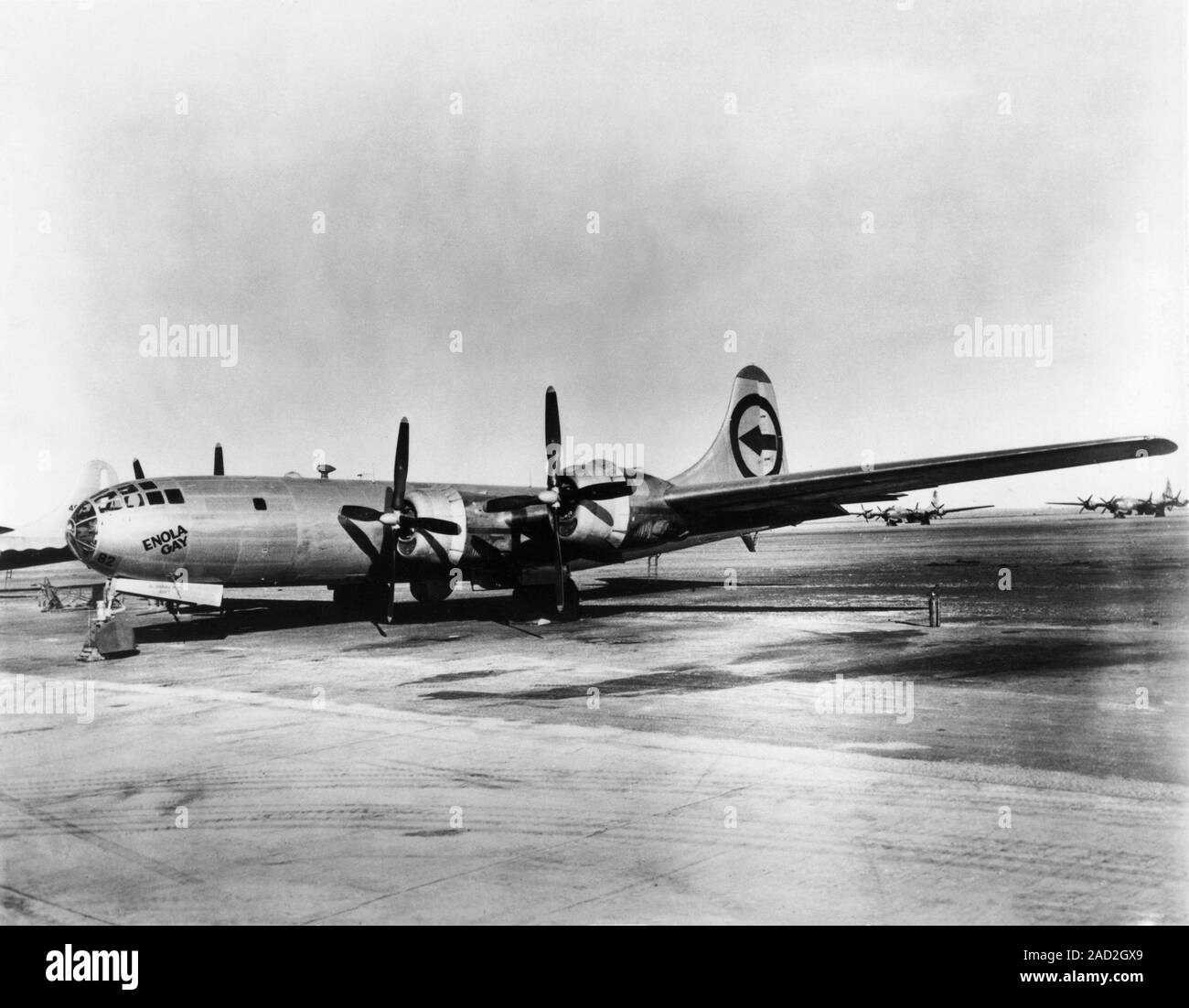 Boeing B-29 'Enola Gay'. This aircraft, piloted by Colonel Paul Tibbets ...
